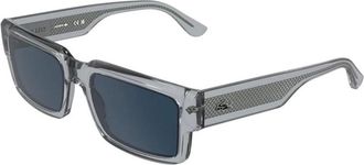 Lacoste unisex, Accessoires, Gris, Taille: 55 MM Lunettes de soleil rectangulaires
