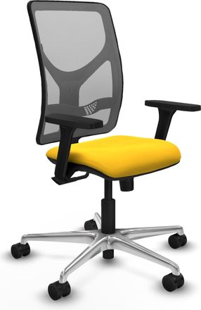 Piqueras y Crespo Gepolsterter B&uuml;rostuhl mit 3D-Armlehnen, h&ouml;henverstellbare Lendenwirbelst&uuml;tze. Ausgestattet mit 3 Positionen und Schneidschaum. Mit Rollen von 65 mm N