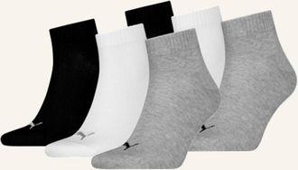 Puma 6er-Pack Socken Quarter blau