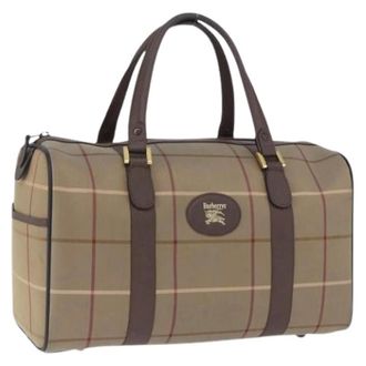Burberry Sac Boston Vintage doccasion - Femme - Pre-owned - Beige - Taille: ONE Size
