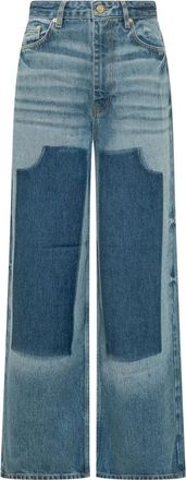 Ganni Femme, Jeans, Bleu, Taille: W24 Denim Baggy Jeans