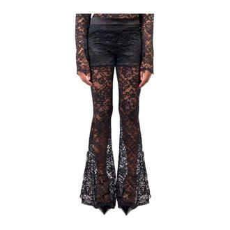 Doris S Weite Hosen - - Trousers - Damen - Schwarzk - L