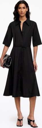Arket Hemdkleid Aus Baumwolle -Schwarz