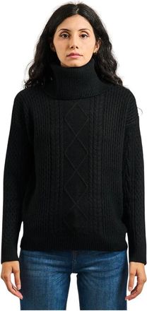 Fracomina Damen, Strickwaren, Schwarzk, XSGröße