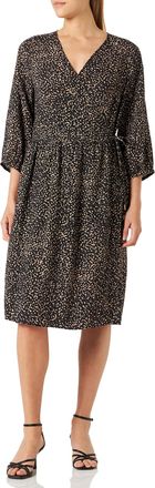 Noa Noa Womens CamilleNN Dress, Print Beige/Black, 46
