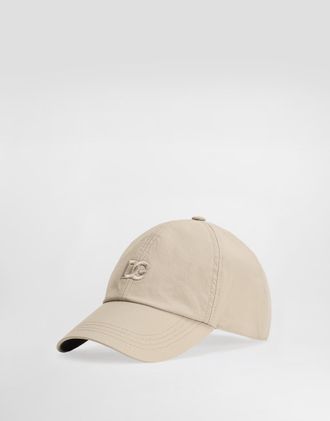 Dolce & Gabbana Stretch Nylon Canvas Baseball Cap - Mann Hüte Und Handschuhe Beige 58