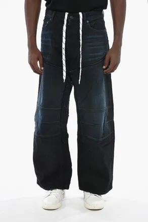 Balenciaga Loose-Fit Vintage-Effect Wide-Leg Jeans 29cm Balenciaga