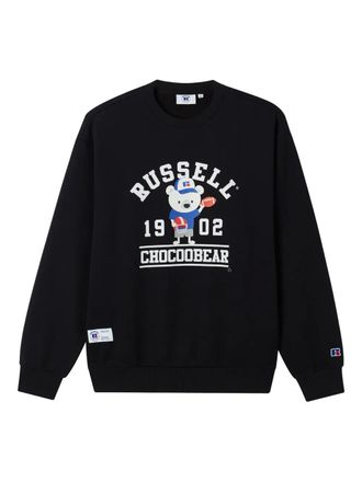 Chocoolate sweat &agrave; imprim&eacute; graphique - Noir