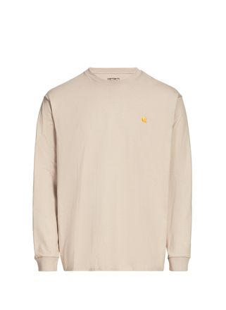 Carhartt Work in Progress T -Shirt mit langen Baumwollärmel - Beige