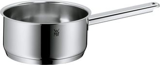 WMF Premium One Stielkasserolle 16,5 cm ohne Deckel, kleiner Topf 1,5l, Kochtopf klein, Nudeltopf, Milchtopf Induktion, Innenskalierung, Cromargan Edelsta