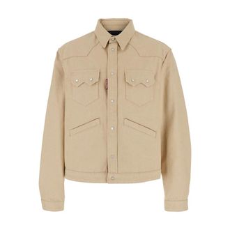 Dsquared2 Shirt Jacket - - Jackets - Herren - Beige - 2XL