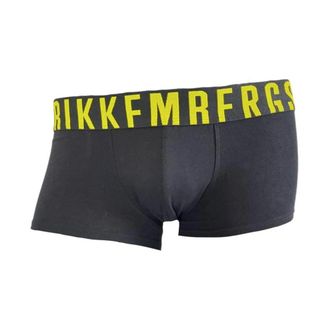 Dirk Bikkembergs Schwarze Polyester-Boxershorts mit Markenband - - Underwear - Herren - Schwarzk - 2XL