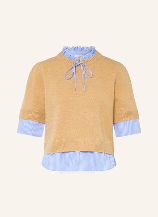 Claudie Pierlot Claudie Pierlot Strickshirt Im Materialmix beige