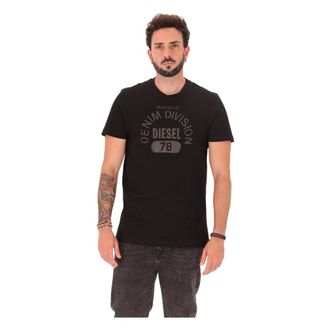 Diesel T-shirt - Homme - Tops - Noir - Taille: S