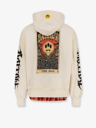 Barrow Mens Cotton Sweatshirt Beige Sweatshirts Sweater