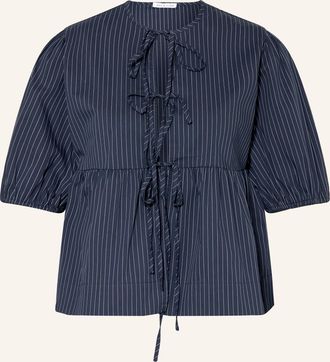 Mrs & Hugs Mrs & Hugs Blusenshirt Mit Volants blau