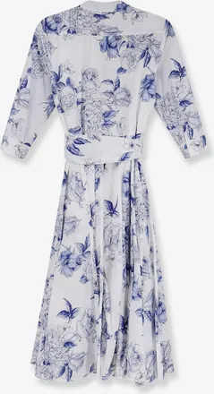 Lavi Womens Chemisier Dress Spritz White Cotton