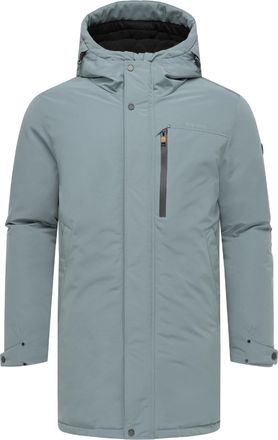 Stone Harbor Herren warmer Wintermantel Parka mit wasserdichten Rei&szlig;verschlusstaschen und verstellbarer, Fleece gef&uuml;tterter Kapuze Phinoo XX Stormy Blue Gr. M