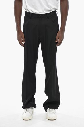 Balenciaga Elegante Stretch-Wollhose mit normaler Bundh&ouml;he Balenciaga
