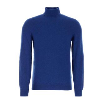 Fedeli Homme, Pulls, Bleu, Taille: S 6Ui07005 Pull en cachemire