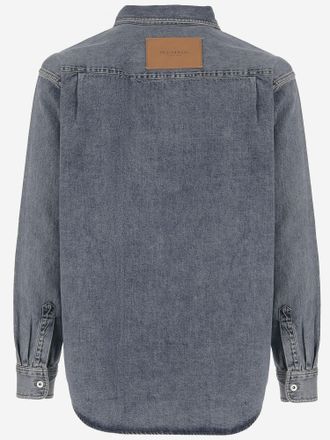 J.W.Anderson Mens Cotton Denim Shirt With Logo Main