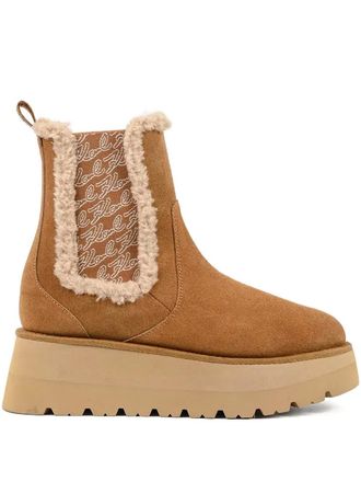 Karl Lagerfeld Skylar Stiefel mit Plateau - Braun