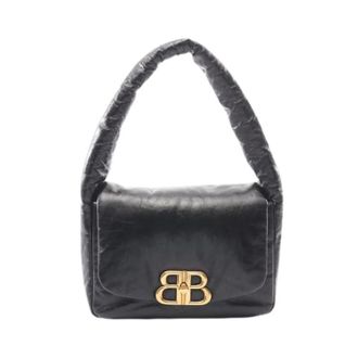Balenciaga Pre-owned Monaco Leder Schultertasche - - Pre-owned - Damen - Schwarzk - ONE SIZE
