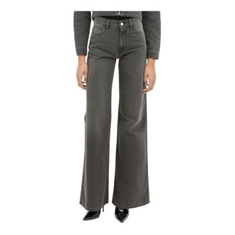 Coperni Jeans mit G&uuml;rtel und weitem Bein - - Jeans - Damen - Grau - M