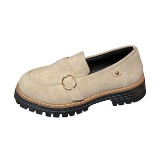 Generic Mocassins &agrave; enfiler confortables et d&eacute;contract&eacute;s pour femme - Style r&eacute;tro classique - Semelle &eacute;paisse antid&eacute;rapante - Chaussures de marche, travail, b