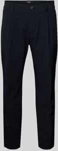Strellson Tapered Fit Bundfaltenhose mit Strukturmuster Modell Lui