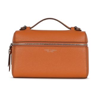 Tory Burch Femme, Sacs, Orange, Taille: ONE Size Slim Top Handle