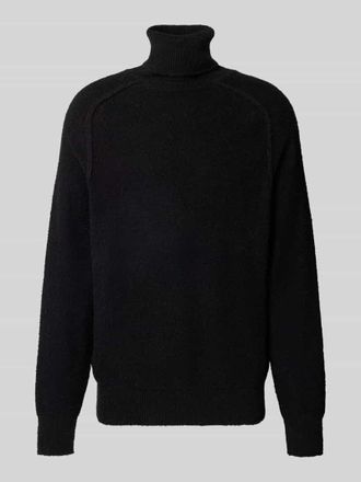 HUGO BOSS Rollkragenpullover mit Boucl&eacute;-Struktur Modell San Rudi1