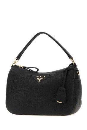 Prada Womens Black Leather Small Handbag Nero 1 Borse A Mano Bag