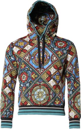 Dolce & Gabbana Stained-Glass Print Hoodie - Multicolor