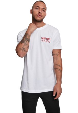 Mister Tee Herren T-shirt Cash Only, white, XL, MT816