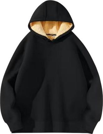 Generic Sweat a Capuche Homme Hooded Sweatshirt Sweats &agrave; Capuche Homme avec Doublure &Eacute;paissie en Polaire pour Protection Hivernale et Contre Le Vent