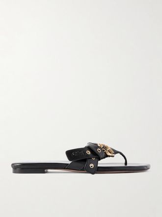 Chloé Tongs En Cuir À Boucles Mae - Noir