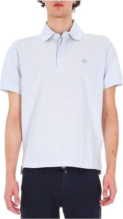 Jacob Cohen Homme, Tops, Bleu, Taille: M Polo en piqu&eacute; de coton &agrave; boutons cach&eacute;s