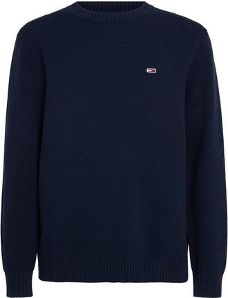 Tommy Jeans Strickpullover TJM SLIM ESSNTLS C-NECK SWEATER mit Markenlogo auf der Brust