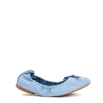 Hogan Denim Fabric Ballerina - Gr. 36,5 (EU) - in Blau
