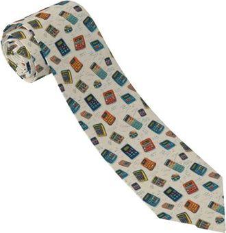 Generic Cravate DAffaires Motif Imprim&eacute; De Calculatrice R&eacute;tro &Eacute;troit Cravates Formelle Cravate Pour Hommes Pour C&eacute;l&eacute;brations F&ecirc;te L&Eacute;cole
