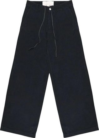 ERL Erl, Homme, Pantalons, Bleu, Taille: L Straight Pantalons