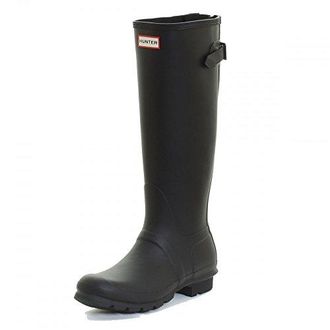 Hunter Bottes de pluie &agrave; dos ajustable Hunter Original pour femmes - noir -39