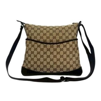 Gucci Sac bandouli&egrave;re vintage Pre-owned en toile - Femme - Pre-owned - Beige - Taille: ONE Size