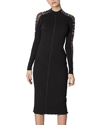 Desigual Vest_Drew Robe décontractée, Noir, XL Femme
