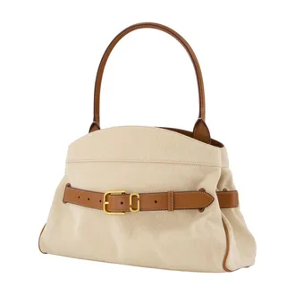 Marc Jacobs Womens The Satchel Bag - Marc Jacobs Cotton Ivory Handbags-Purses
