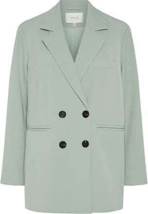 Vero Moda Yaslikka likka Ls Oversized Blazer S. Noos, Iceberg Green, 42 Femmes