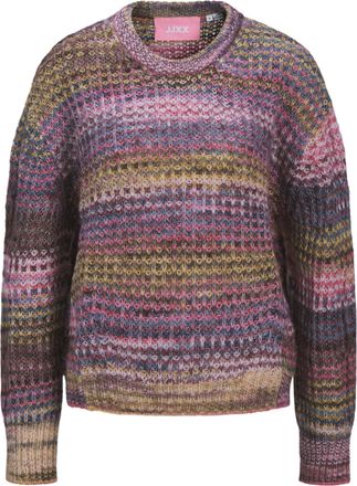 Jack & Jones Damen Jxsimone Space Dye Crew Neck Knit Sn, Cabernet, XS EU
