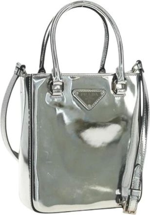 Prada Sac &agrave; main mini vintage doccasion - Femme - Pre-owned - Gris - Taille: ONE Size