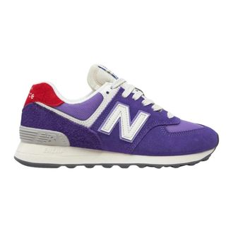 New Balance Wildleder Mesh Sneakers Gummisohle - - Shoes - Damen - Lila - 37 1/2 EU